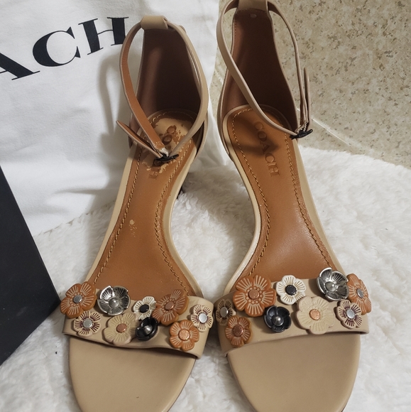 Coach | Shoes | Coach Tea Rose Sandel | Poshmark